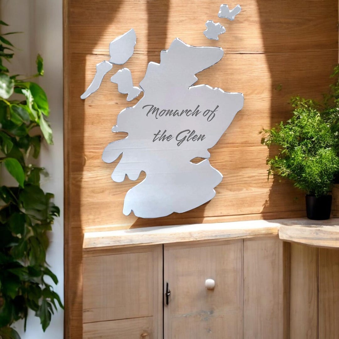 Scotland Shaped Map Mirrors Custom Maps Made, Custom Colours, Sizes ...