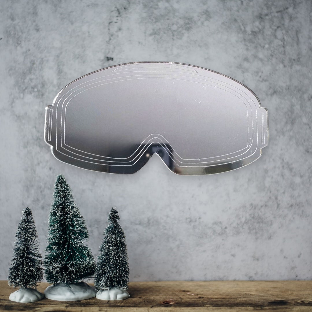 Ski Goggles Shaped Mirrors, Bespoke Sizes, Shapes, Colours & Engraving ...