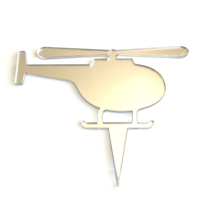 Custom Helicopter Cake Toppers - Recycled Acrylic, Various Sizes ...