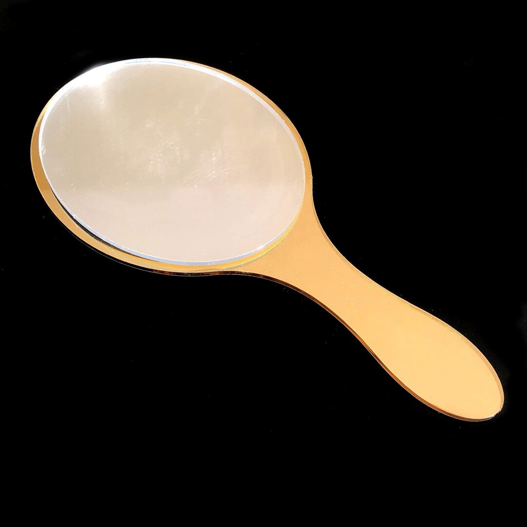 Oval Shaped Hand Held Mirror, Vanity Safety Acrylic Mirrors ...