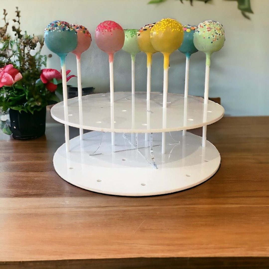 Round or Square Cake Pop Stands - 21cm 8" Diameter (16 Cakepops) or ...