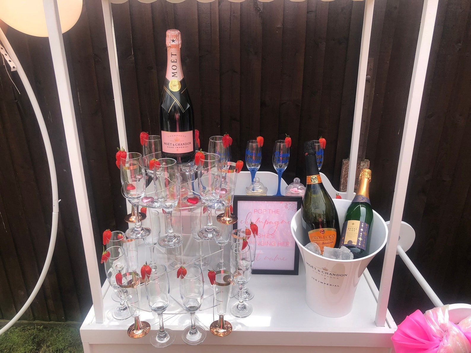 Wedding / Party Champagne / Prosecco Display Stands for Flute - Etsy UK