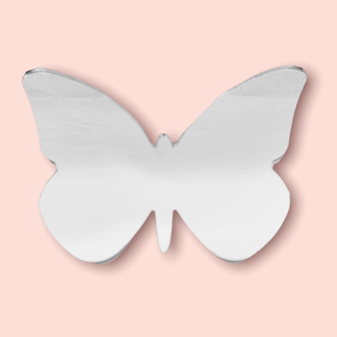 Butterfly Shaped Mirrors With a White Backing & Hooks Bespoke - Etsy