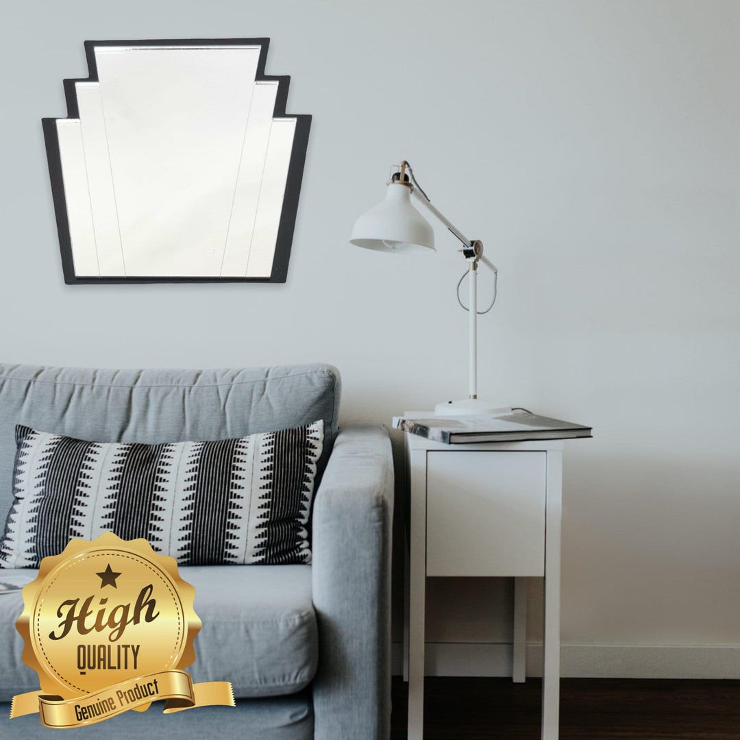 Art Deco Rectangular Fan Shaped Mirrors With a Colour Frame of Your ...