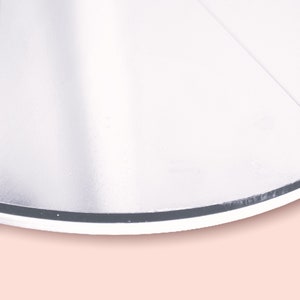 Round Pebble Shaped Mirrors With White Backing & Hooks, Bespoke Shapes ...
