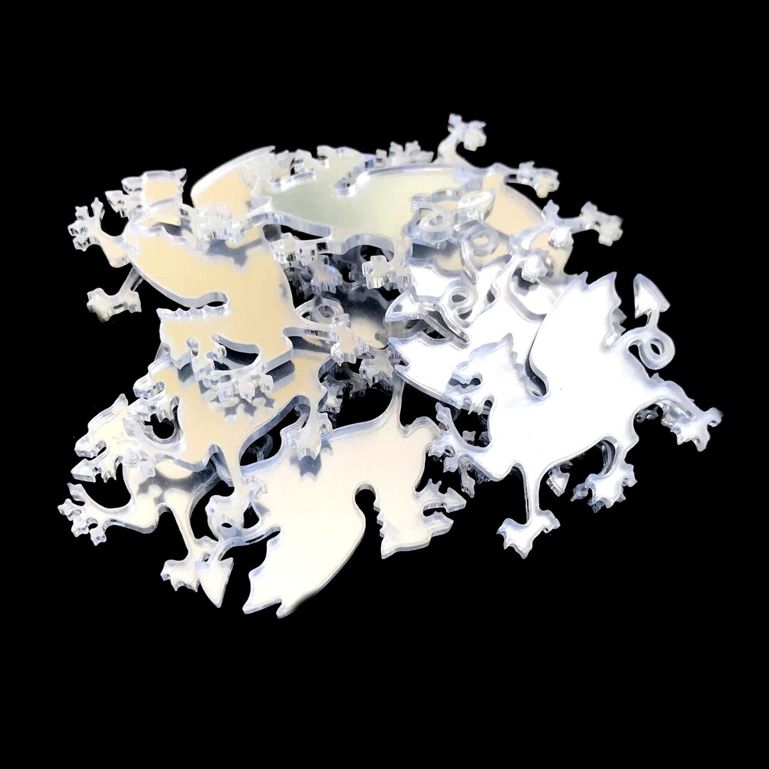 Welsh Dragon Shaped Crafting Sets of 10 many Colours / Sizes ...