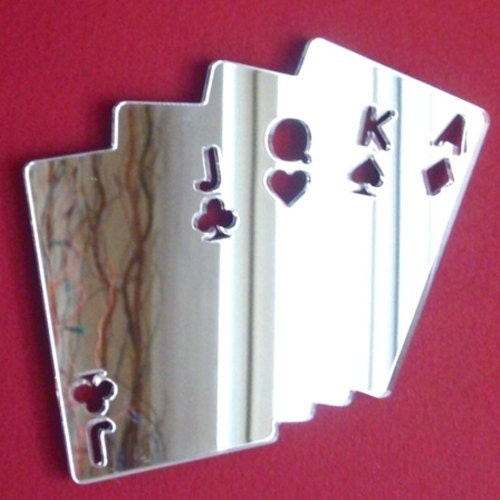 Poker Cards Mirror 5 Sizes Available Bespoke Shapes Made - Etsy