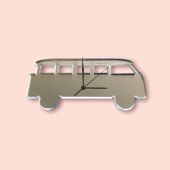 Camper Van Shaped Clocks Many Colour Mirrors and Solid - Etsy
