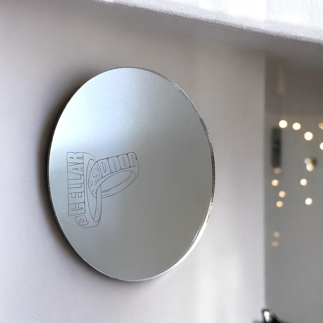 Custom Engraved Acrylic Mirror: Personalized Logo, Slogan (up to 40cm ...