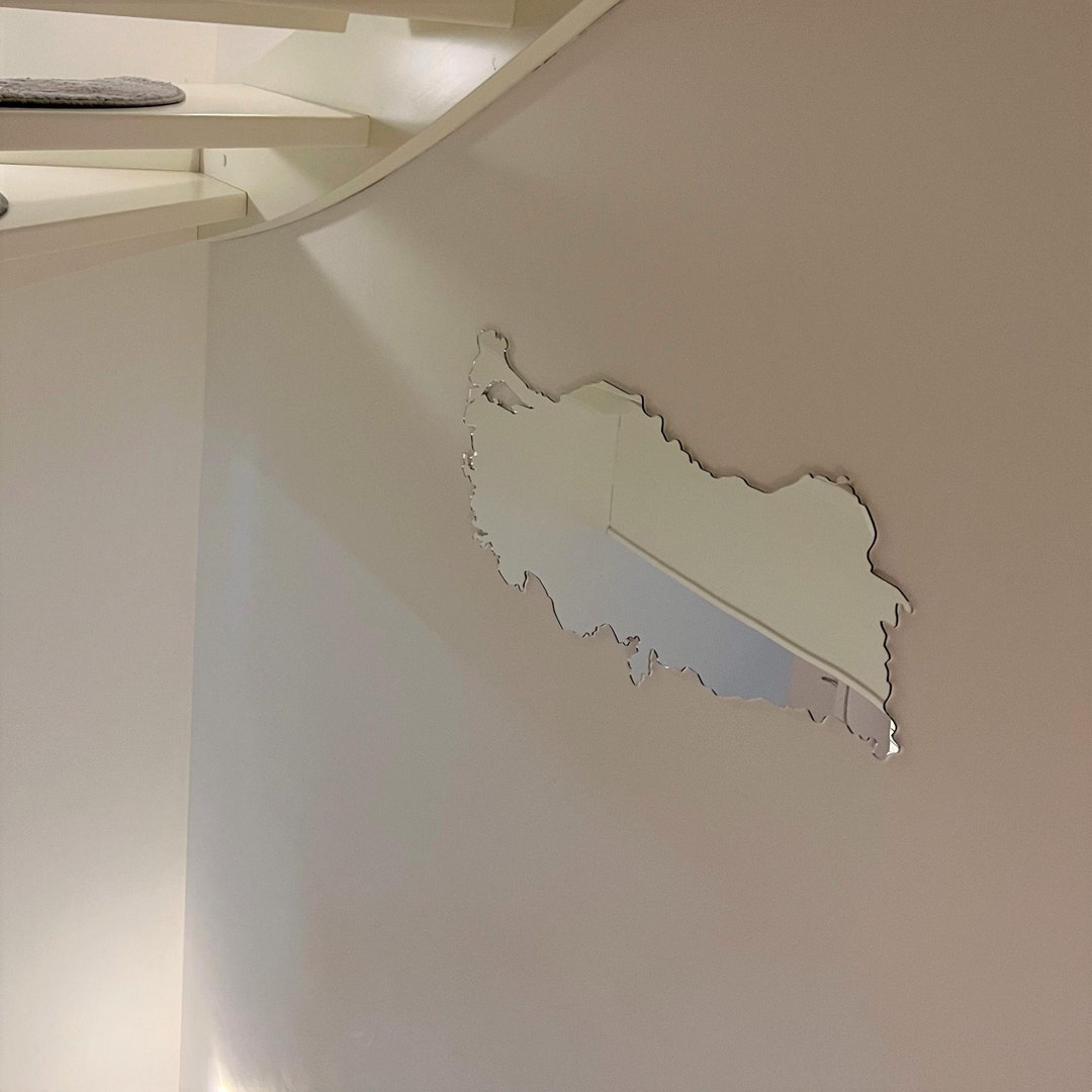 Turkey Map Shaped Mirrors Bespoke Maps/any Country Made, Custom Colours ...