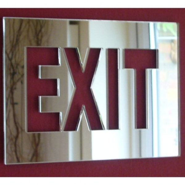 Exit Sign - Etsy UK
