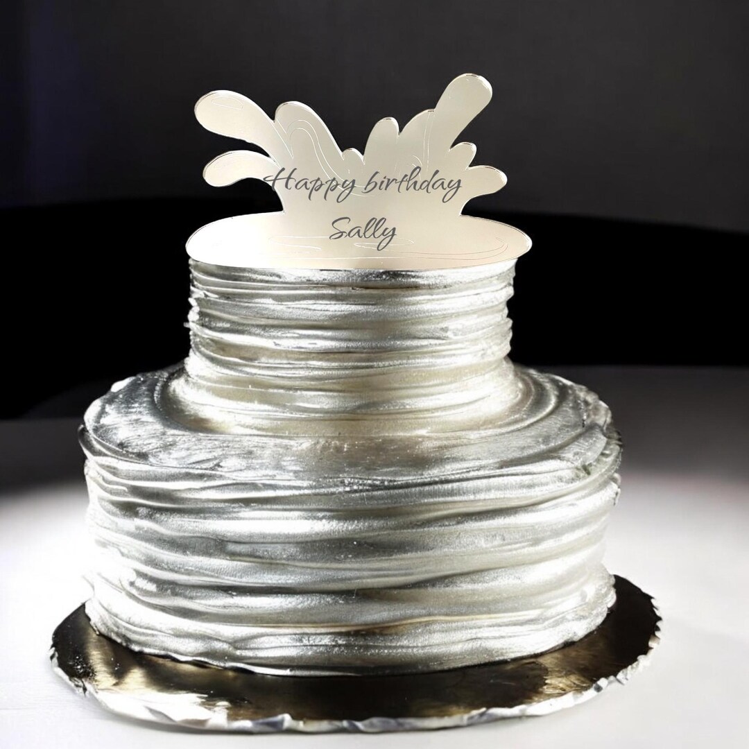 Wave Splash Cake Toppers - Custom Colours, Any Bespoke Style Made ...