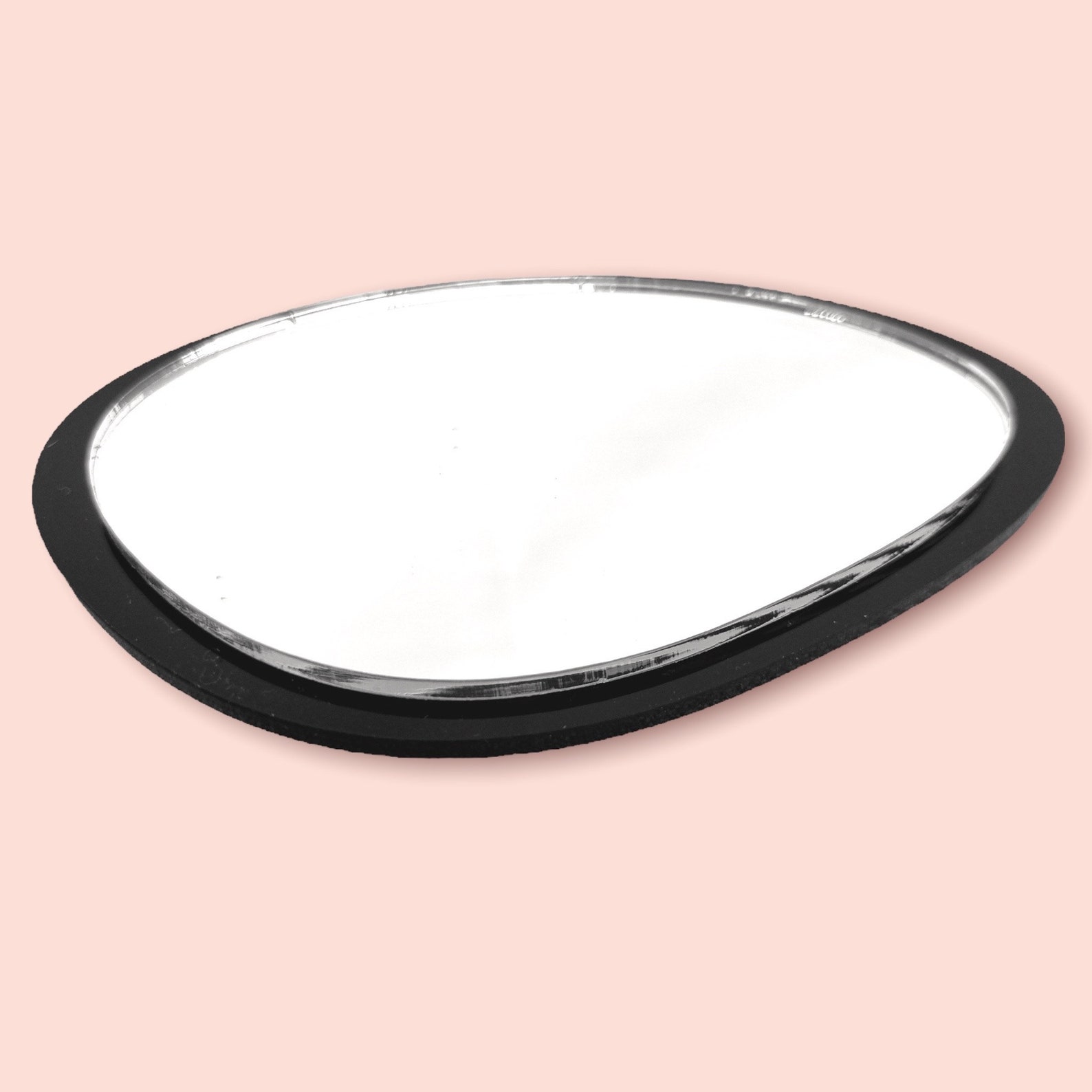 Long Pebble Shaped Mirrors With a Colour Frame of Your Choice - Etsy