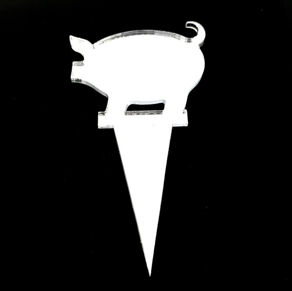 Pig Shaped Cake Toppers & Cup Cake Toppers Several Colour | Etsy