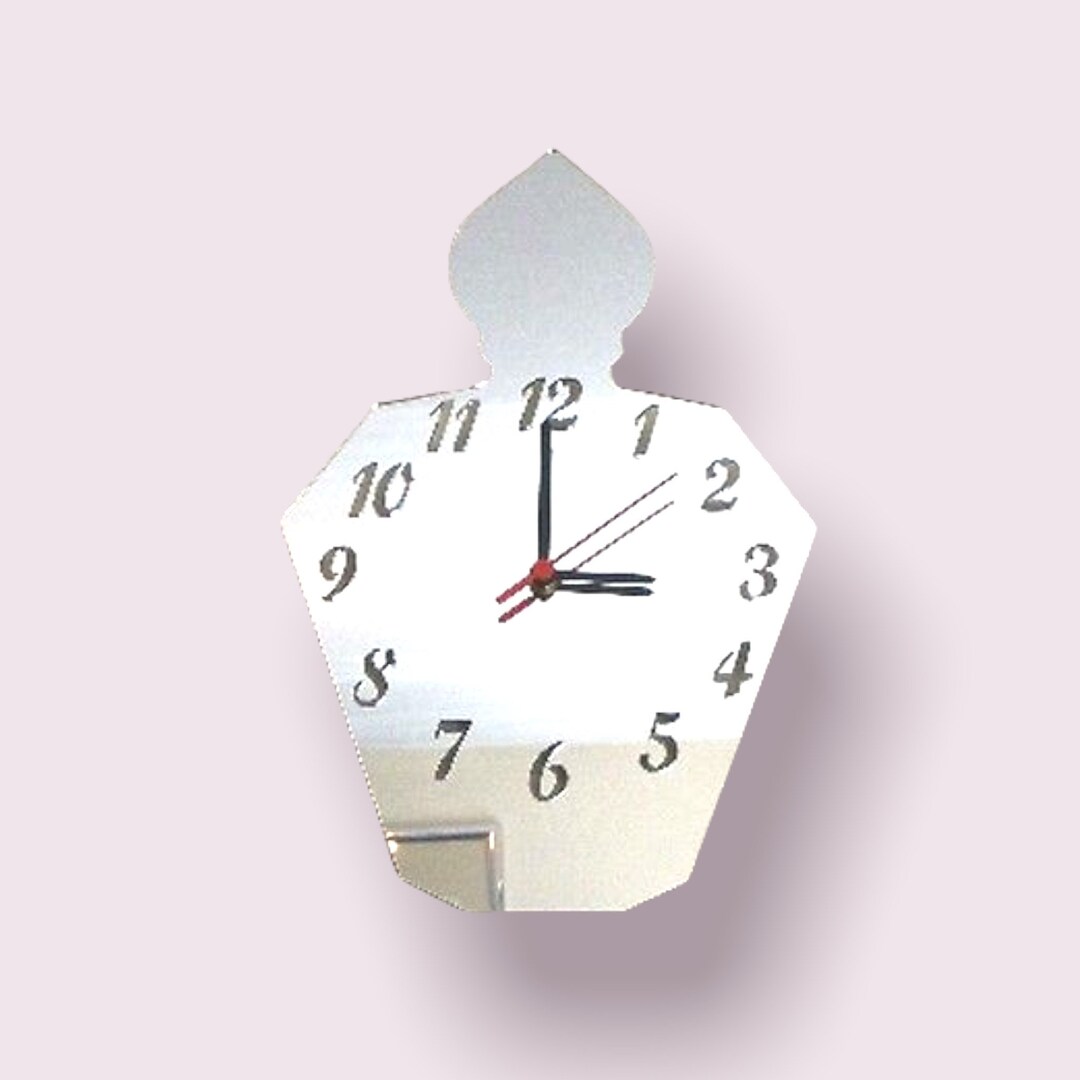 Perfume Bottle Shaped Clocks Many Colour Mirrors and Solid Colour ...