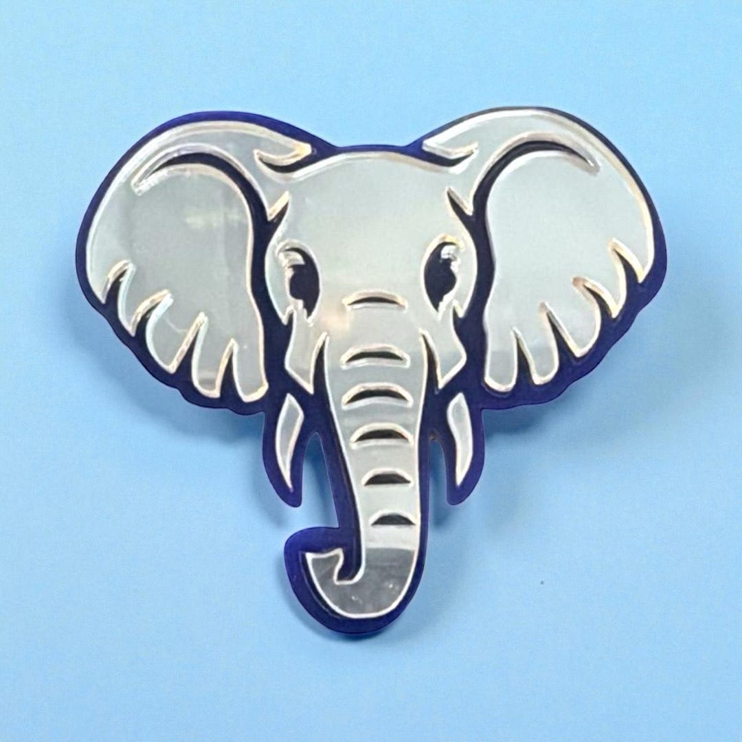 Elephant Shaped Mirrors With Color Frame & Hooks, Bespoke Colors ...