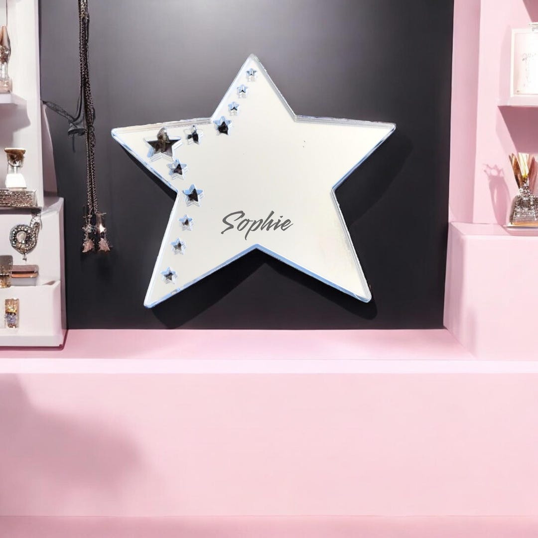 Star Cluster Mirror Set: Shatterproof Acrylic, Custom Engraving - Etsy