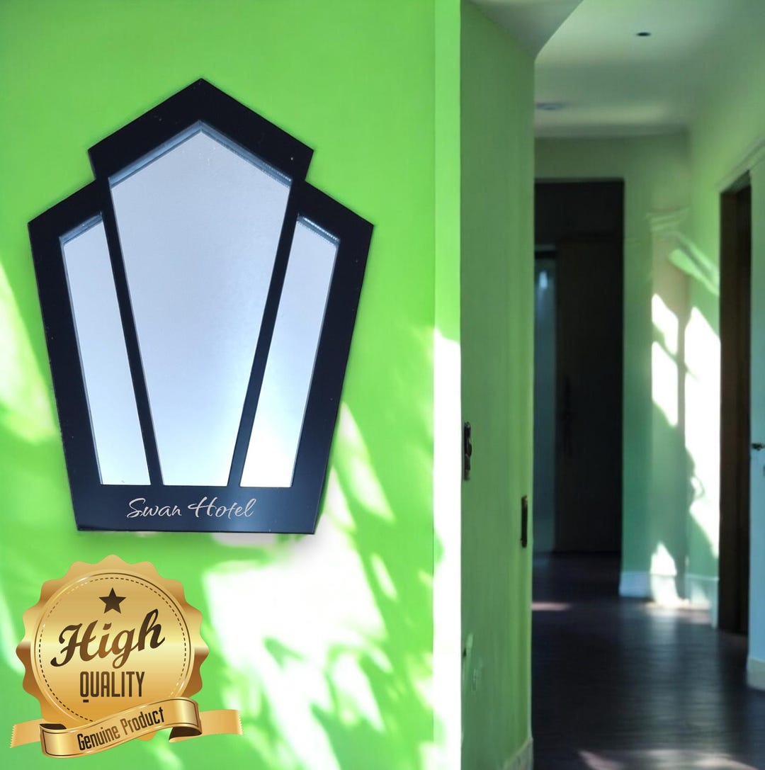 Art Deco Pentagon Shaped Mirrors With a Colour Frame of Your Choice ...