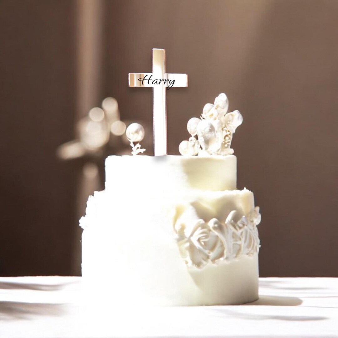 Cross Cake Toppers or Embellishments - Many Colour Choices, Any Bespoke ...