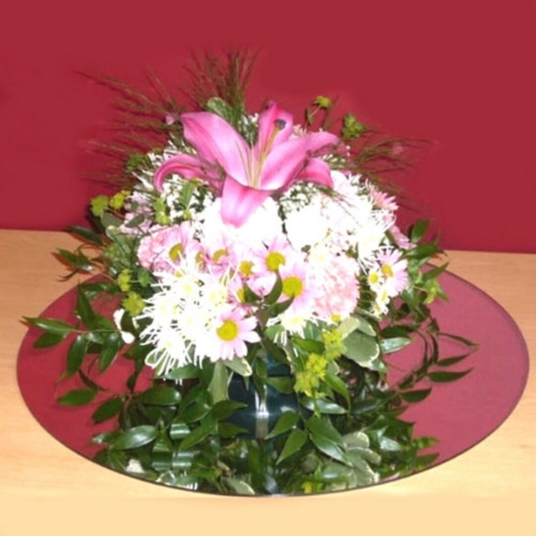 Round Table Display Plates Circle Mirror Decorations for - Etsy Australia