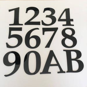 Floating Number Signs, House/shop/office Names and Numbers With Fixings ...