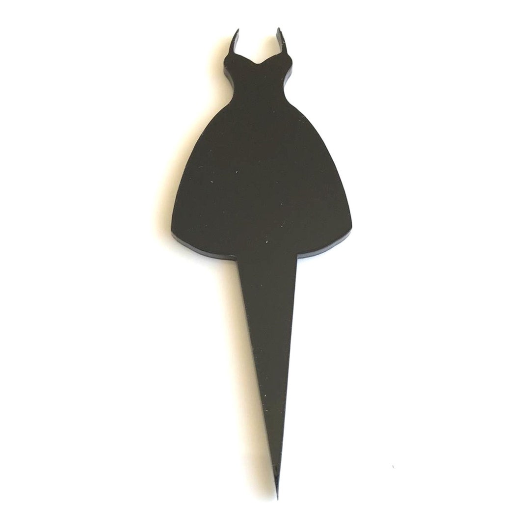 Ball Gown Acrylic Cake Topper: Bespoke Style, Custom Colors - Etsy