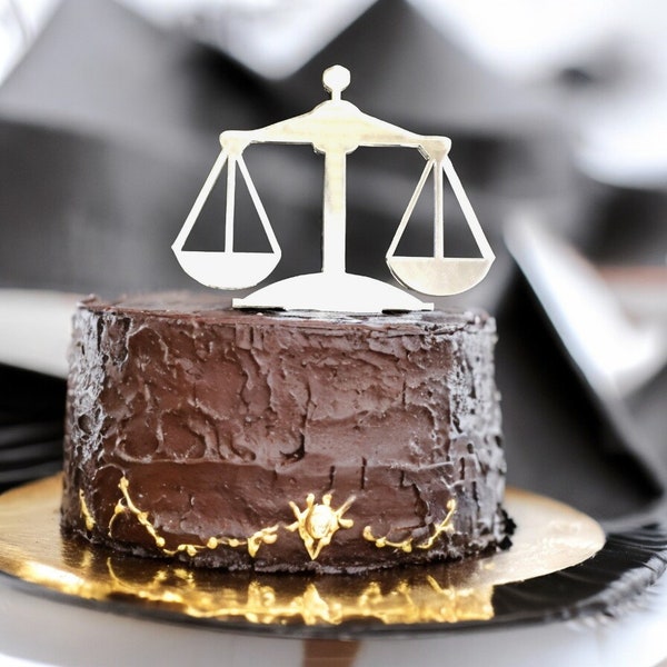 Scales of Justice Cake Topper - Etsy