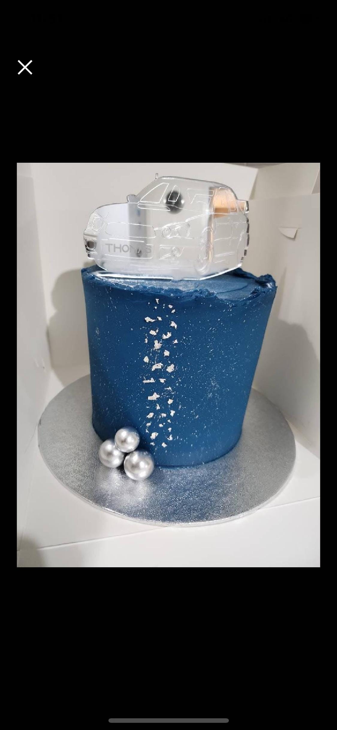 Any Style Saloon Car Shaped Cake Toppers / Emblems - Custom Colours ...