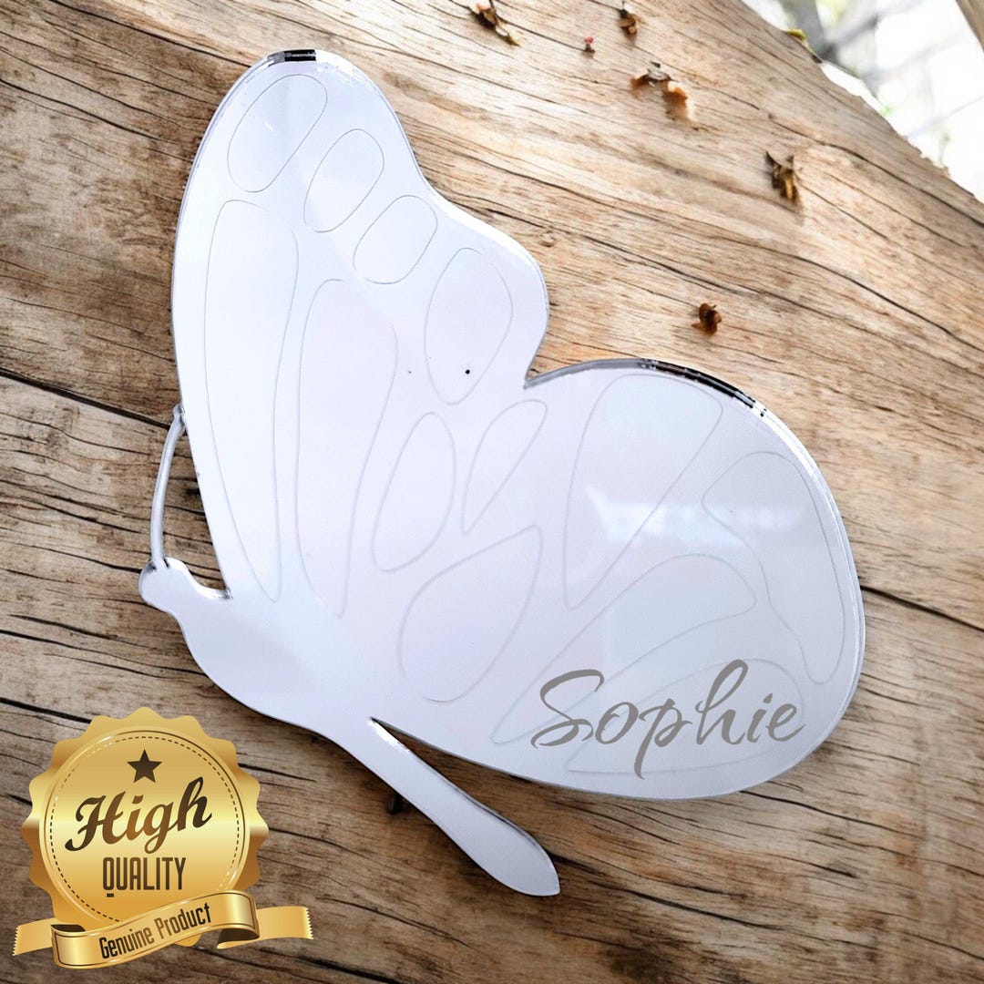 Butterfly Flying Mirrors, Custom Colours, Sizes, Shapes, Engraving ...