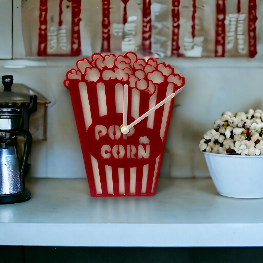 Popcorn Box Shaped Clocks Many Colour Choices, Bespoke Shapes & Sizes ...