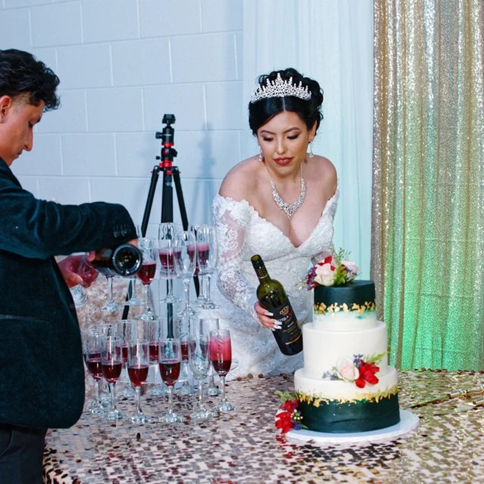Wedding / Party Champagne / Prosecco Display Stands for Flute Glasses ...