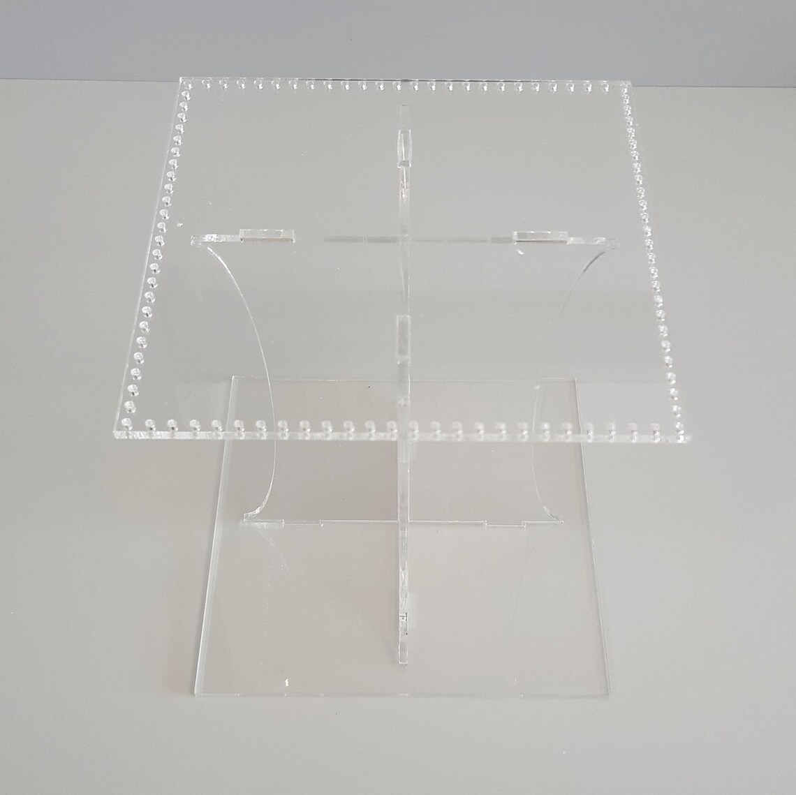 Square Acrylic Wedding/party Cake Stand for Use With Crystals | Etsy