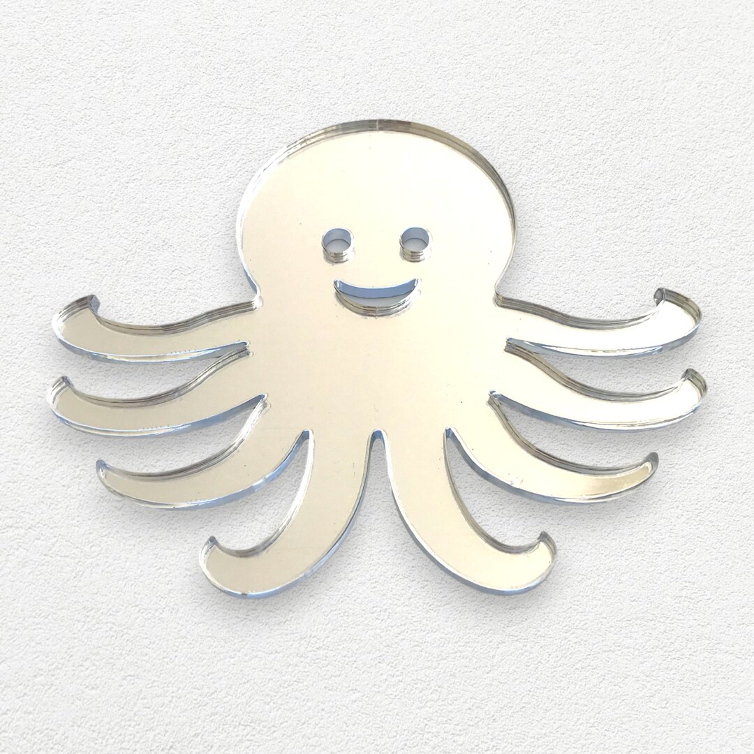 Octopus Shaped Acrylic Mirrors, Custom Colours, Sizes, Shapes ...