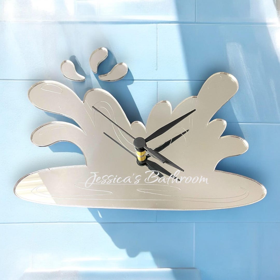 Wave Splash Shaped Clocks - Custom Colours & Woods, Sizes and ...