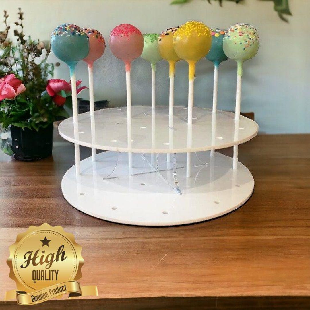 Round or Square Cake Pop Stands - 21cm 8" Diameter (16 Cakepops) or ...