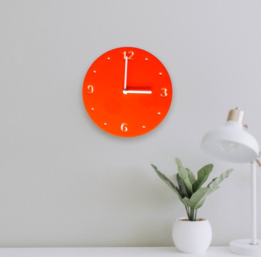 Round Two Colour Shaped Clocks Custom Colours, Sizes, Engraving and ...