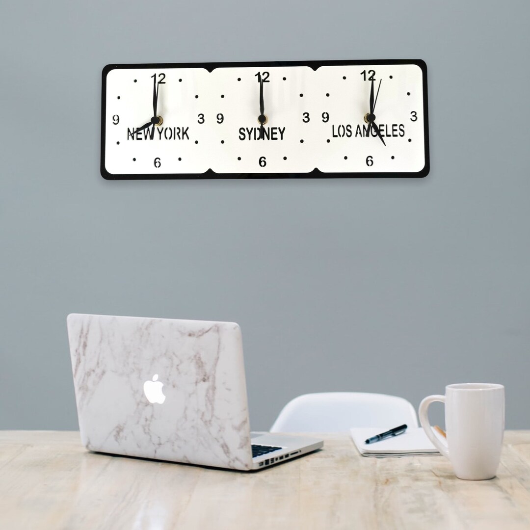 Buy Bespoke Square Three Time Zone Clocks Many Colour Choices, Bespoke ... Buy Bespoke Square Three Time Zone Clocks Many Colour Choices, Bespoke ...