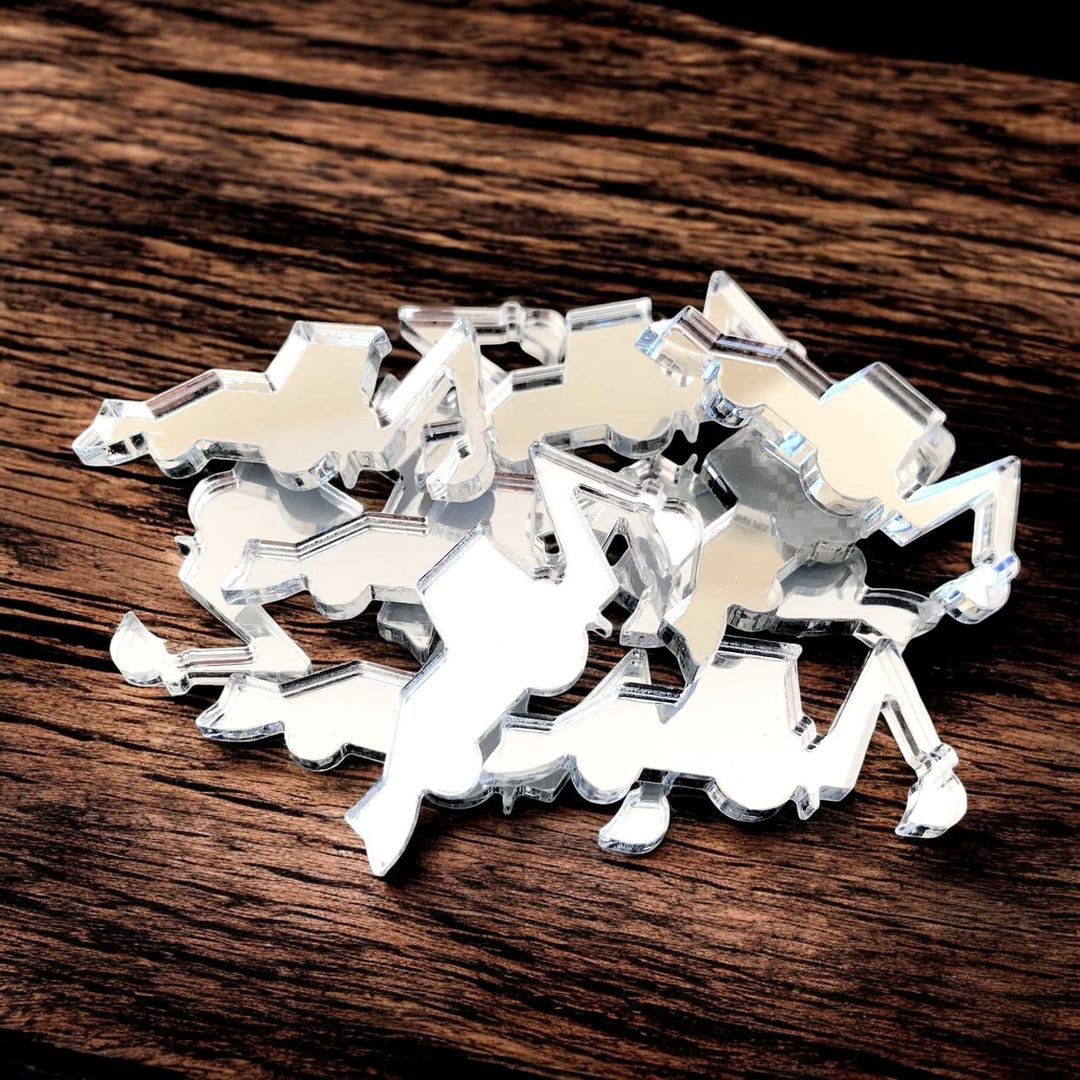 Digger Truck Shaped Crafting Mirrors, Custom Colours, Woods, Sizes ...