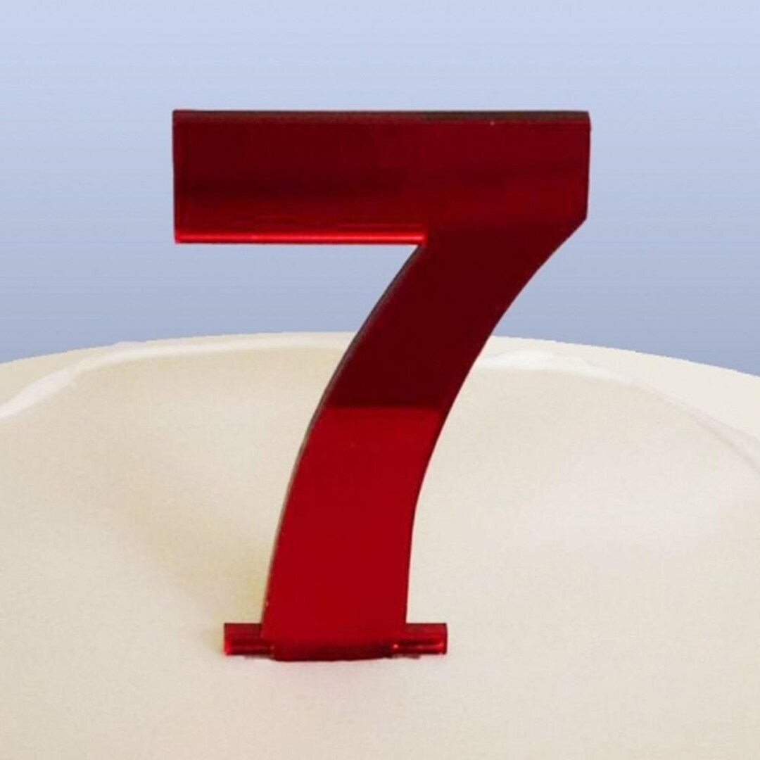 Birthday Ages Number Cake Toppers - Custom Sizes, Colours & Styles - Etsy