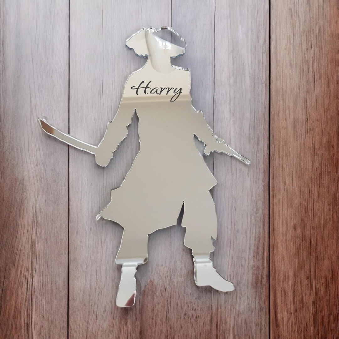 Pirate Shaped Mirrors, Custom Colours, Sizes, Shapes, Engraving ...