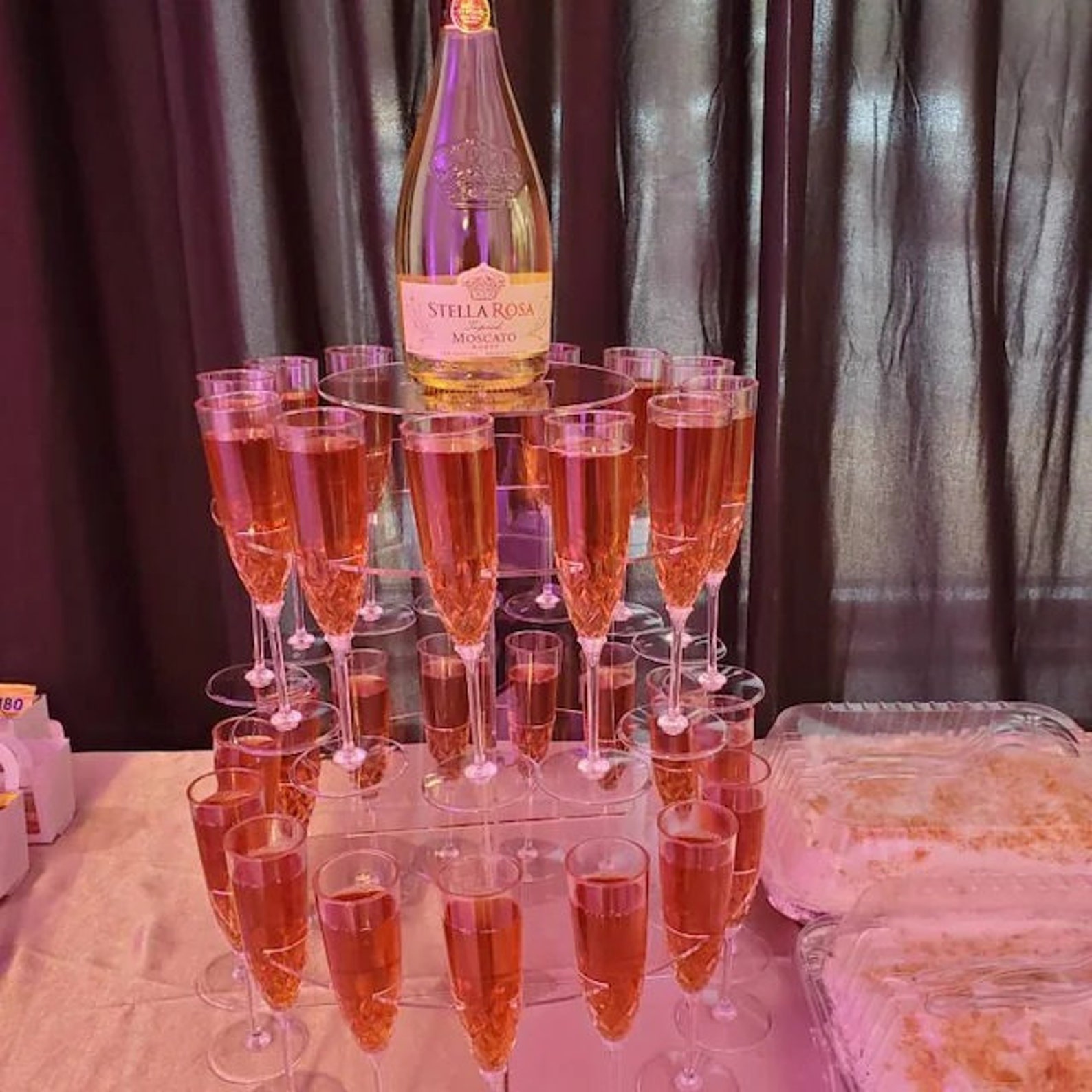 Wedding / Party Champagne / Prosecco Display Stands for Flute Glasses ...