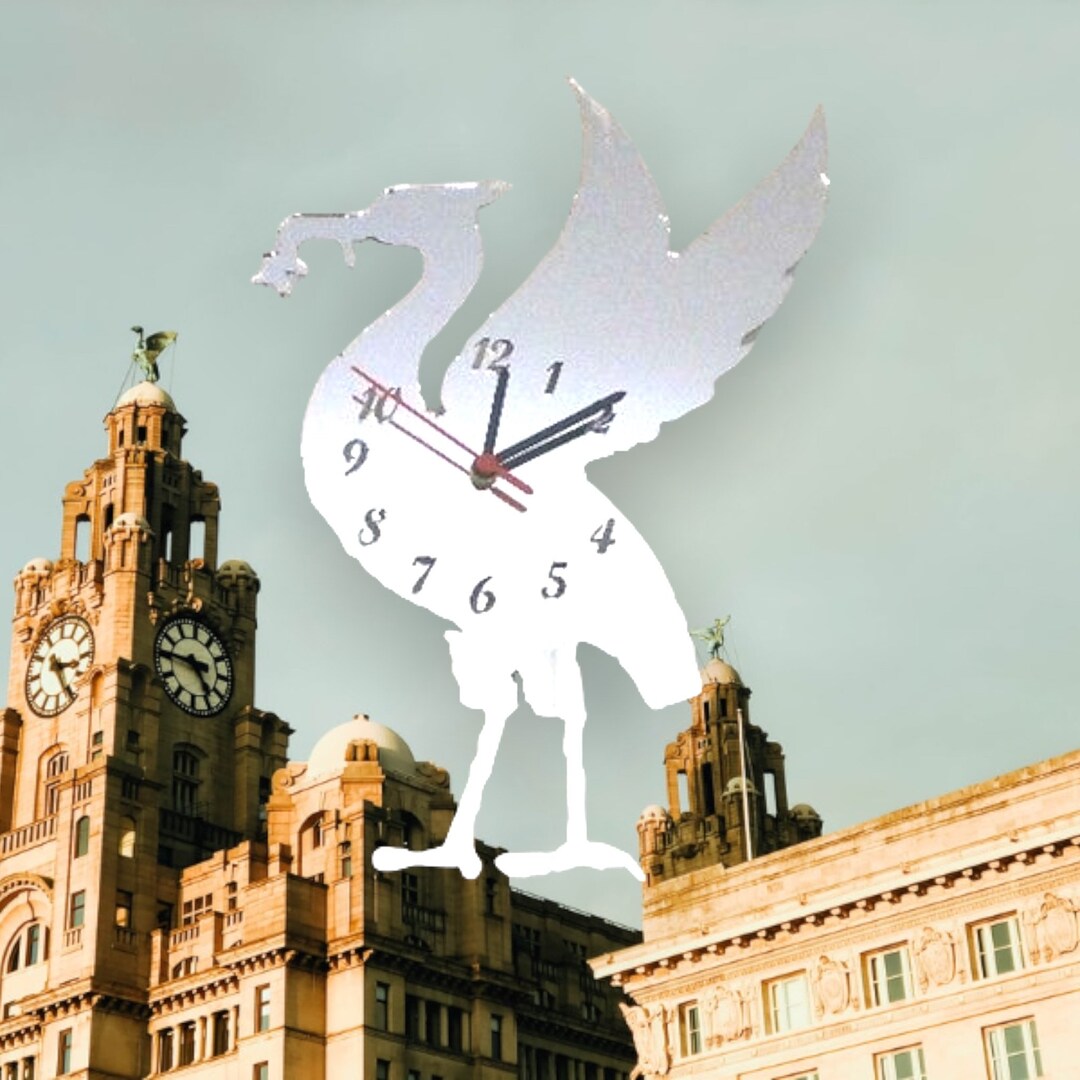 Liver Bird LFC Shaped Clocks Many Colour Choices, Personalised ...