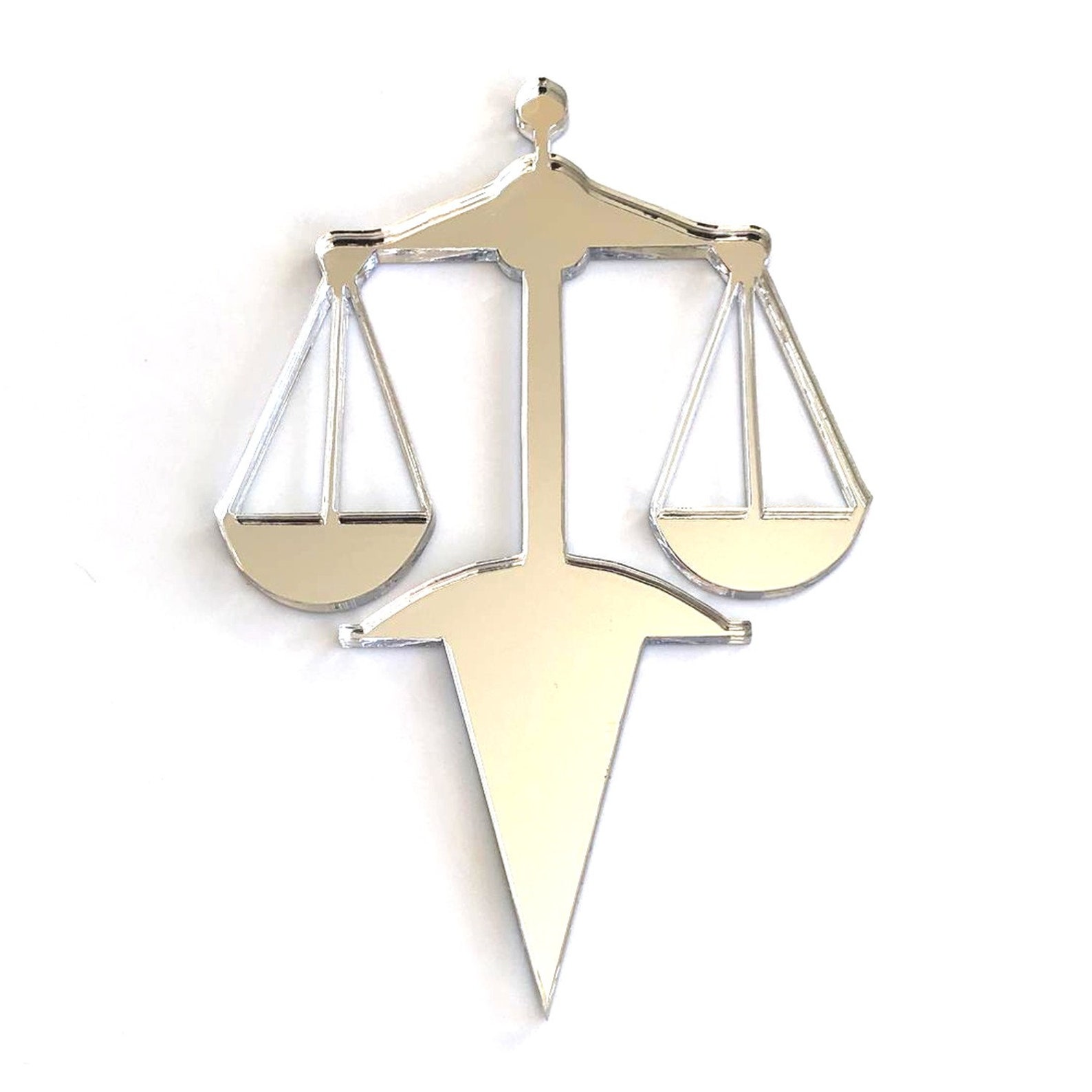 Scales of Justice Law Graduation Shaped Cake Toppers & Emblems - Custom ...