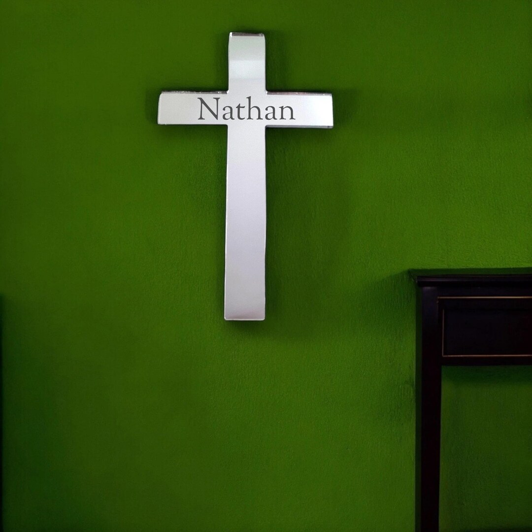 Christian & Catholic Cross Shaped Mirrors - Custom Sizes, Colours ...