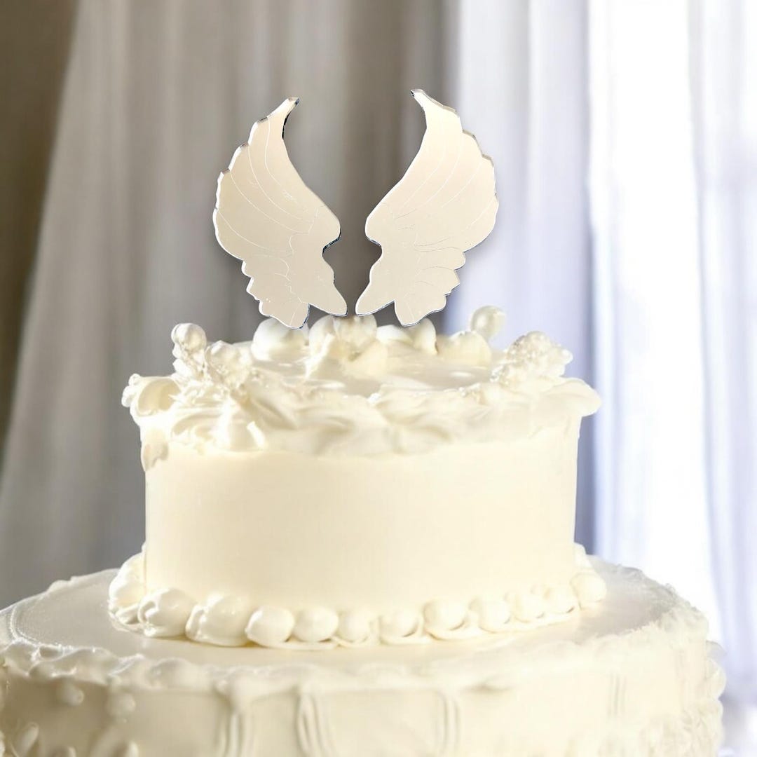 Angel Wings Shaped Cake Toppers - Custom Colours, Bespoke Styles Made ...