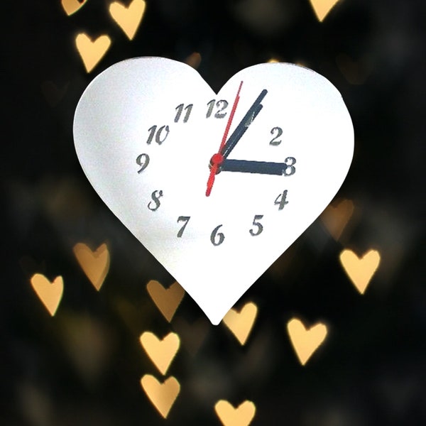 Heart Shaped Clock - Etsy
