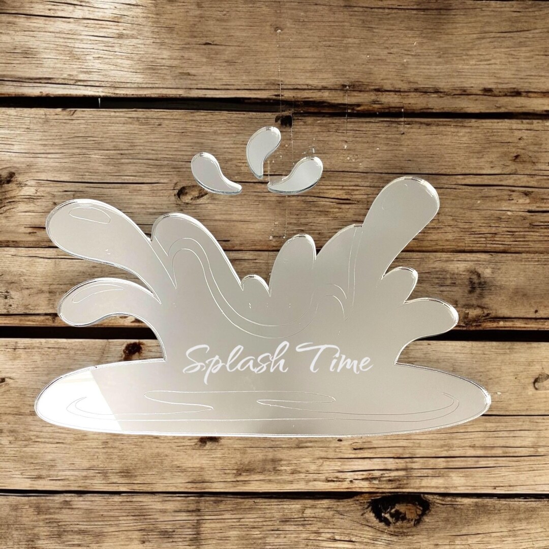 Wave Splash Shaped Acrylic Mirrors, Custom Colours, Sizes, Shapes - Etsy