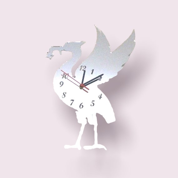 Liver Bird LFC Shaped Clocks Many Colour Mirrors and Solid | Etsy