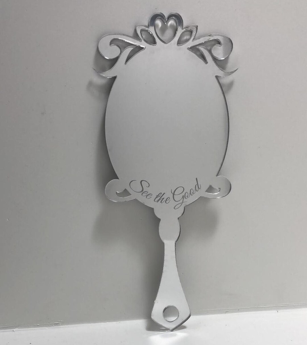 Art Deco Shaped Hand Held Mirrors, Vanity Safety Acrylic Mirrors custom ...