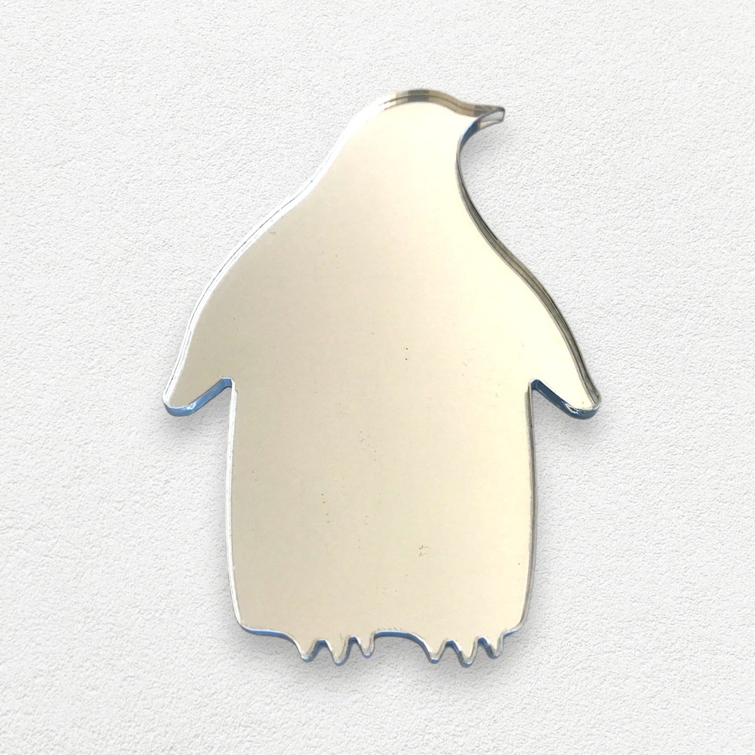 Penguin Shaped Acrylic Mirrors, Bespoke Sizes Made & Engraving Options ...